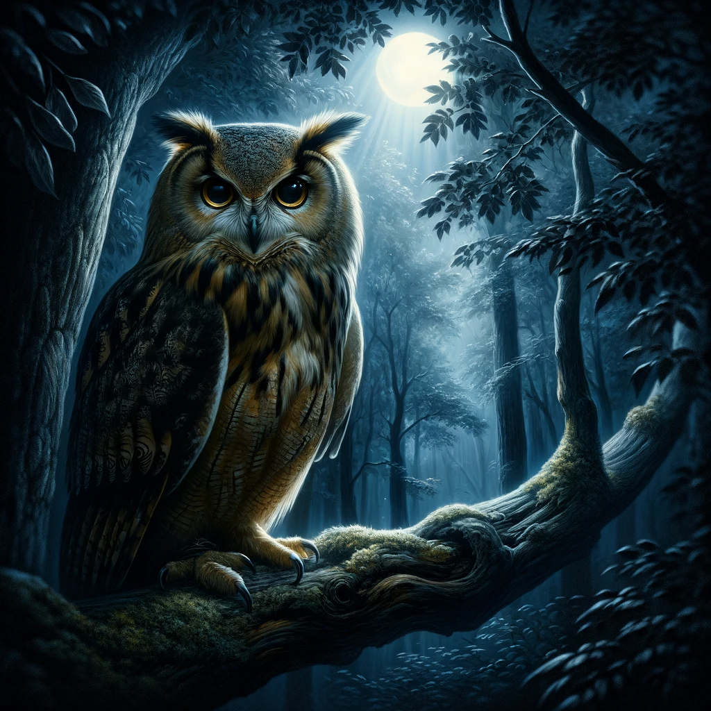 Burung Hantu: Pesona Misteri Malam yang Menawan - Kehidupan Liar Vortixel