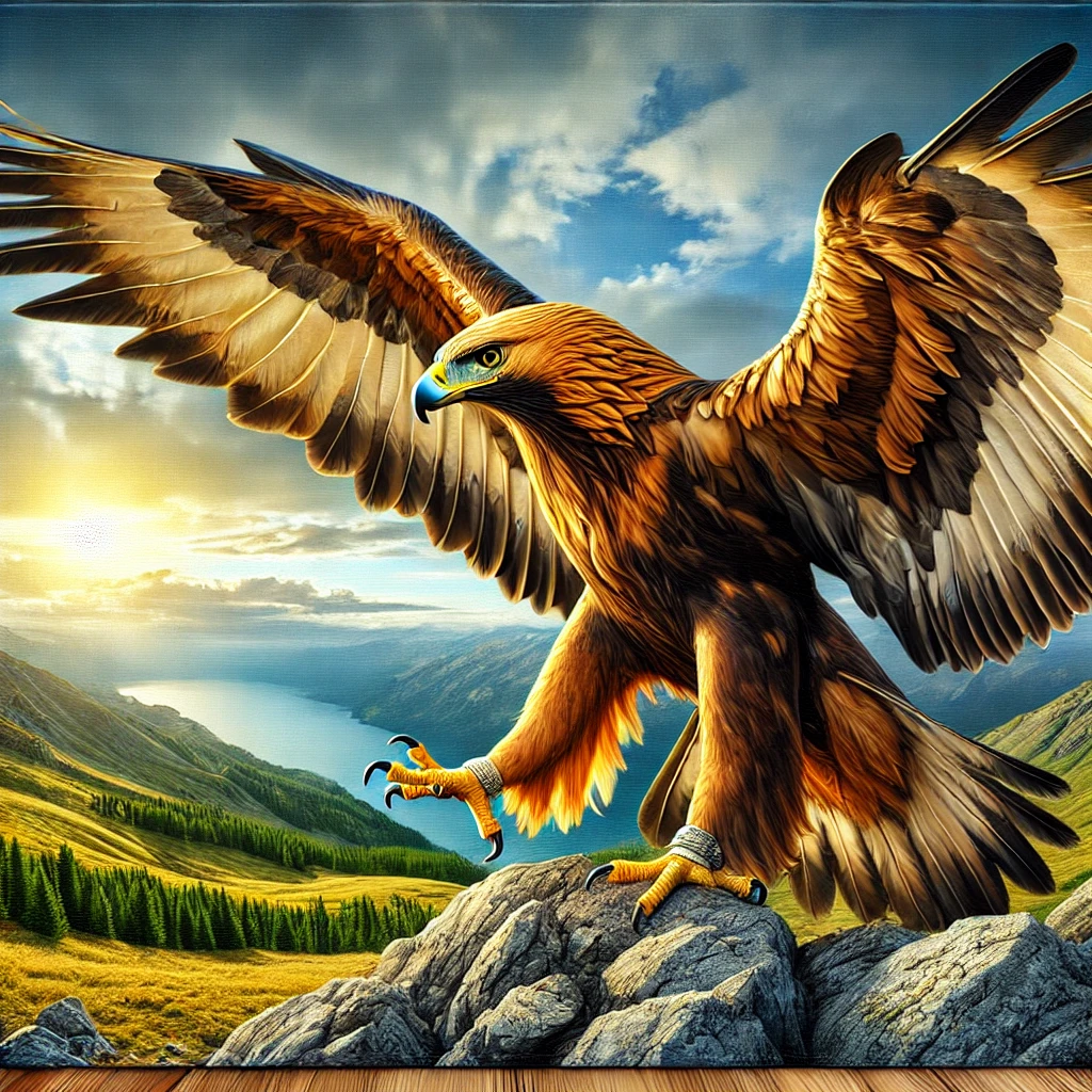 Elang Emas: Sang Raja Langit yang Memukau - Kehidupan Liar Vortixel